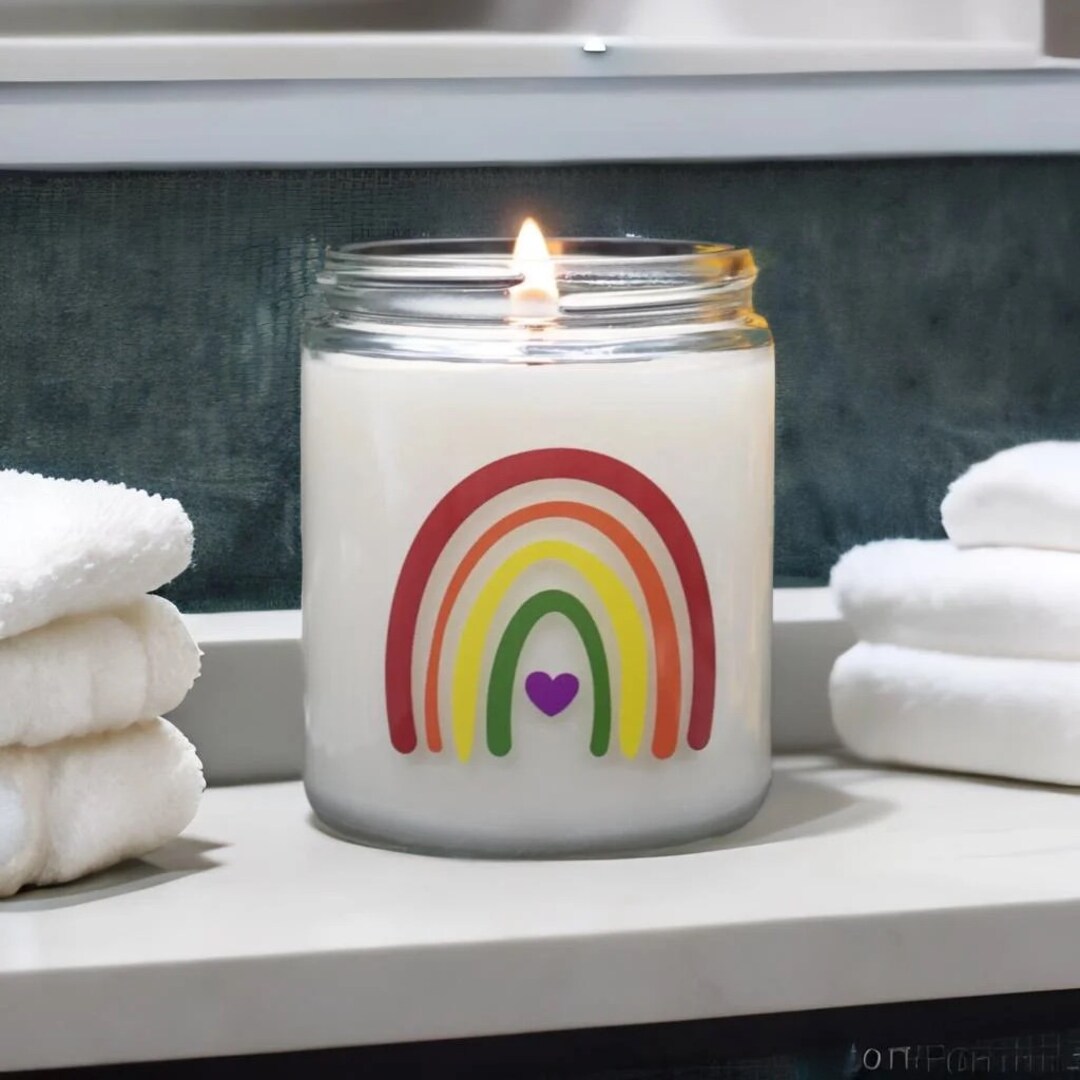 Rainbow Soy Candle, Equality Gift, LGBTQ+ Pride - Etsy