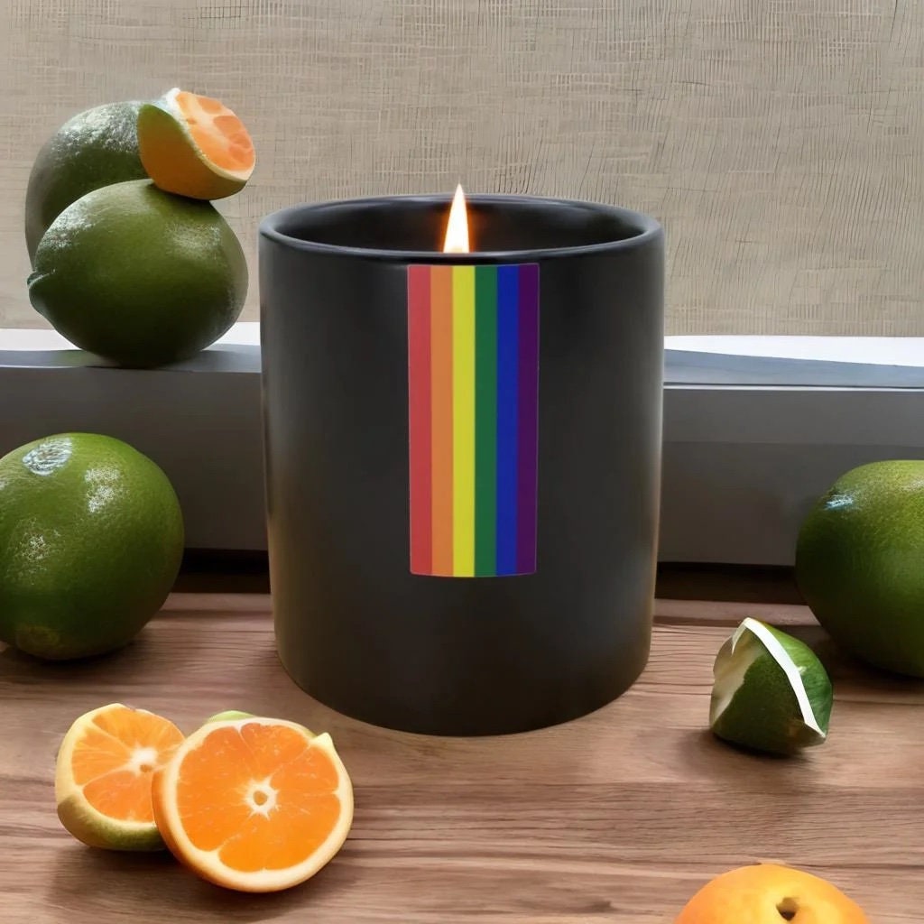 Luxury Gay Pride Flag Highly Scented Candle for Gay Friend Birthday ...