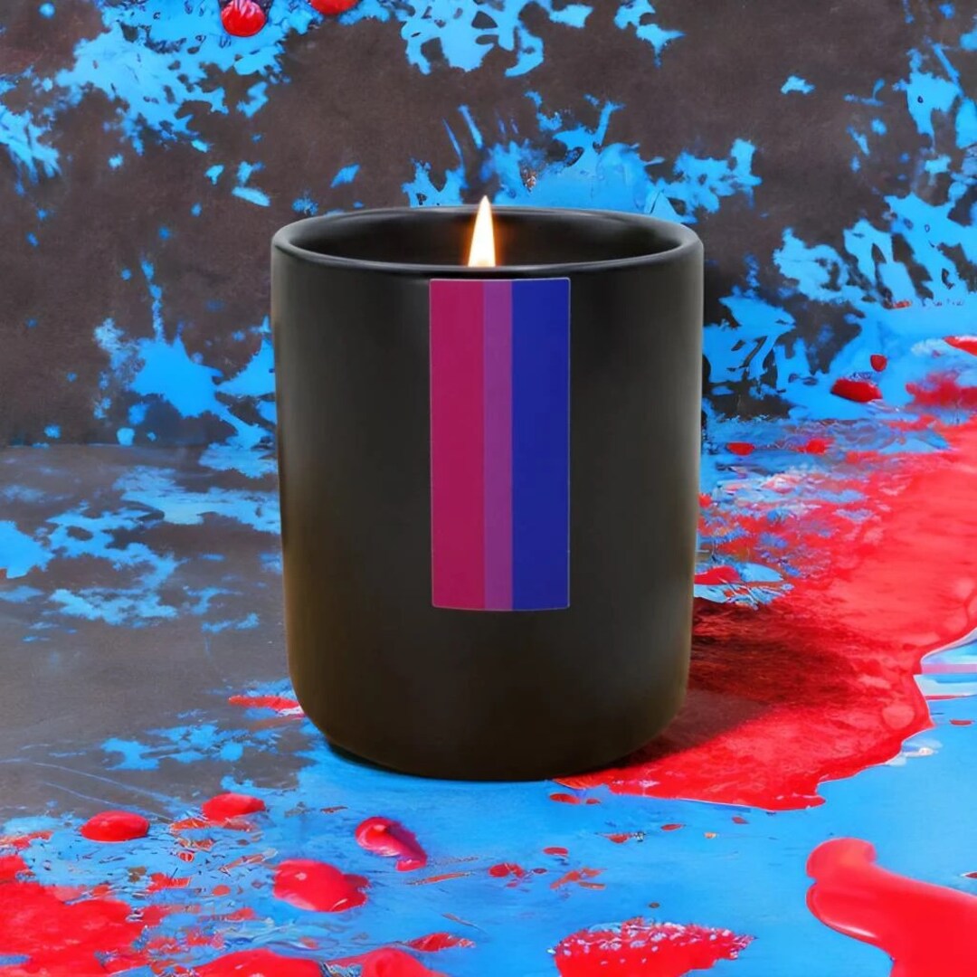 Bisexual Pride Flag Scented Candle: LGBTQ+ Gift - Etsy