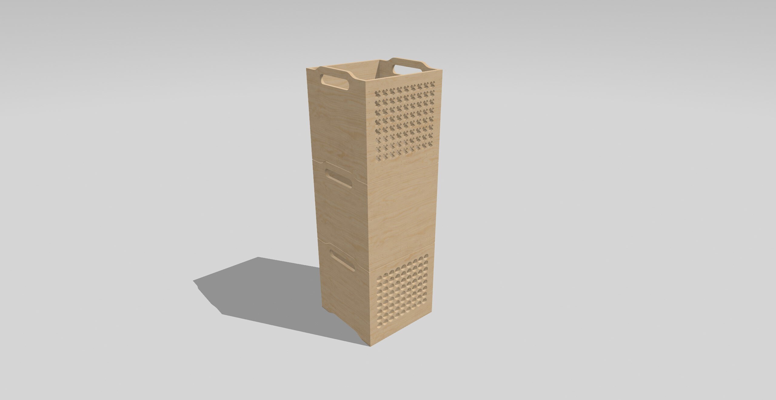 Set Off 3 Stackable Wood Storage Box Cnc Router Files 3d Files Digital Download Wood Diy