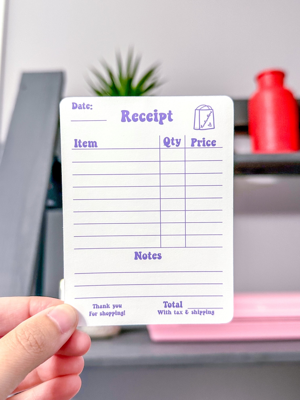 Receipt for Small Business 3x4 Inch DIGITAL DOWNLOAD Small Business ...