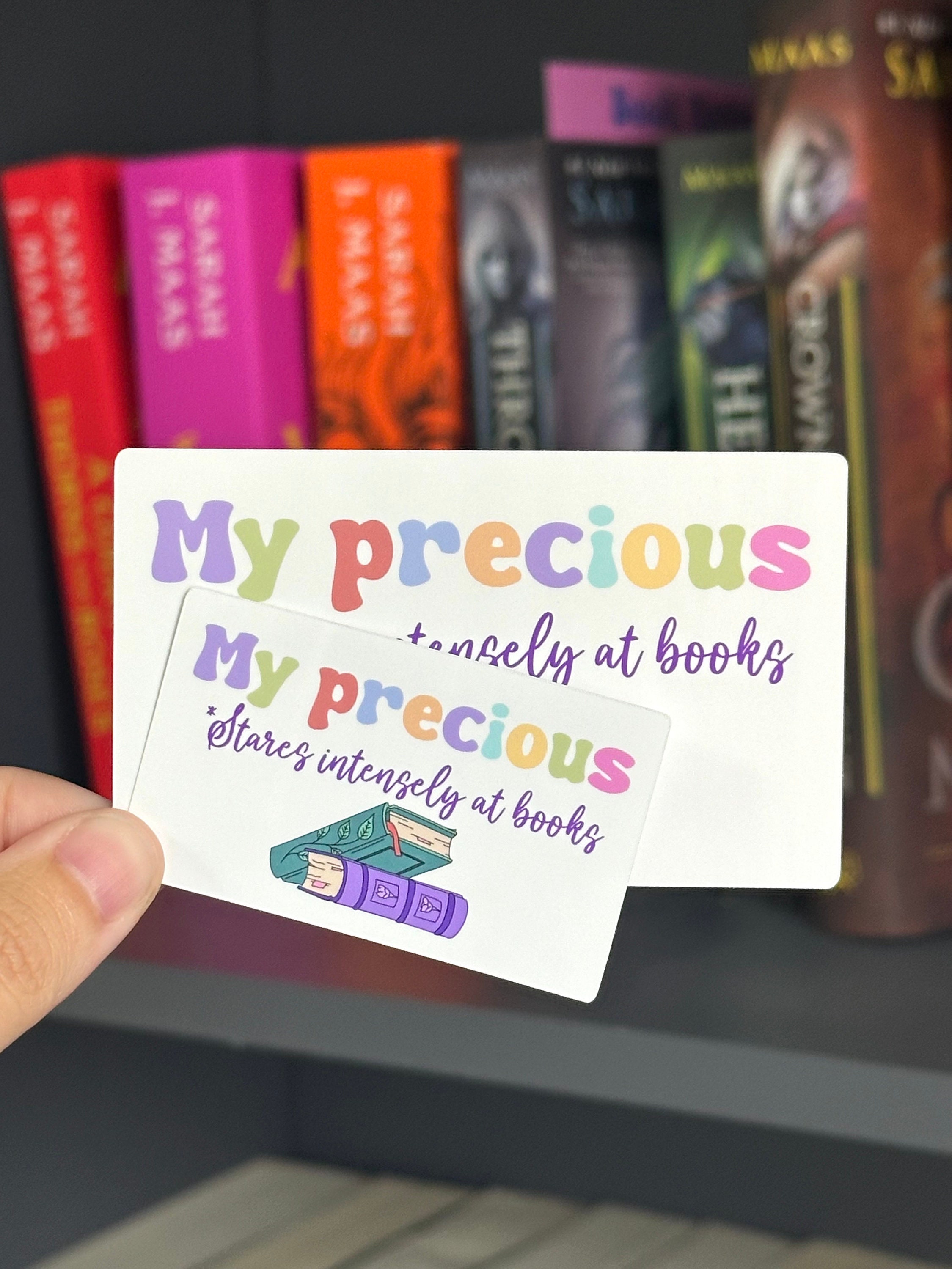 My Precious Books Vinyl Sticker, Bookish Sticker, Colourful Book ...
