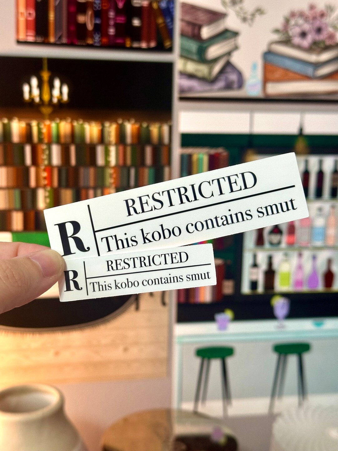Rated R Kobo Contains Smut Vinyl Sticker Bookish Sticker - Etsy