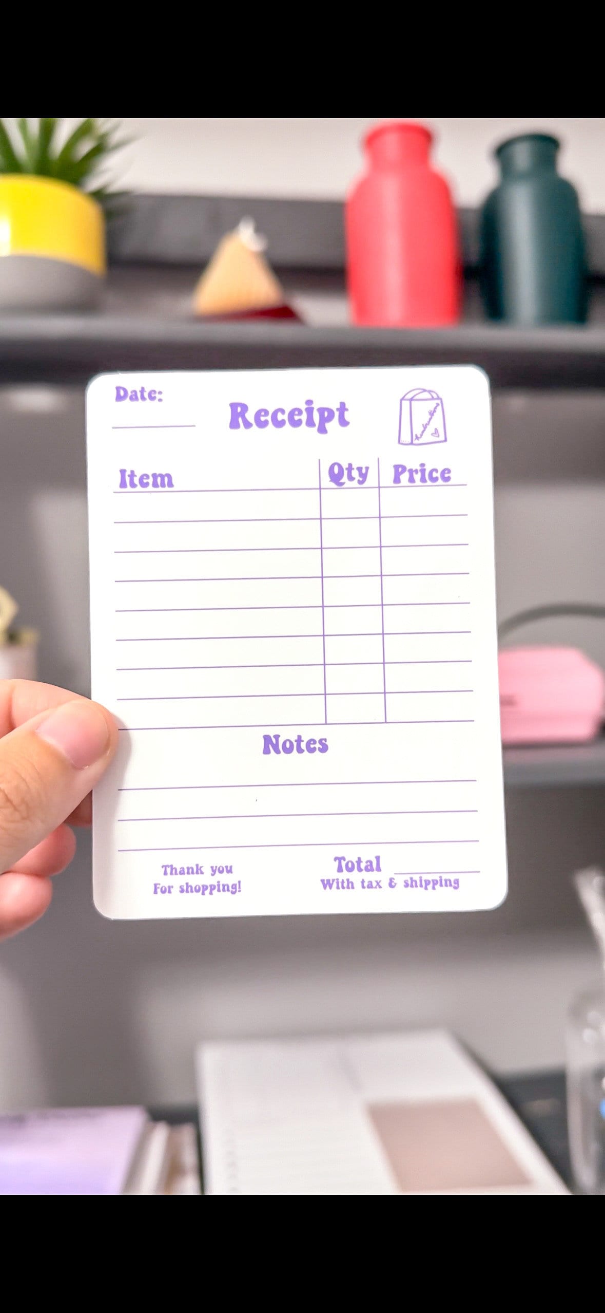 Receipt for Small Business 3x4 Inch | DIGITAL DOWNLOAD | Small Business ...