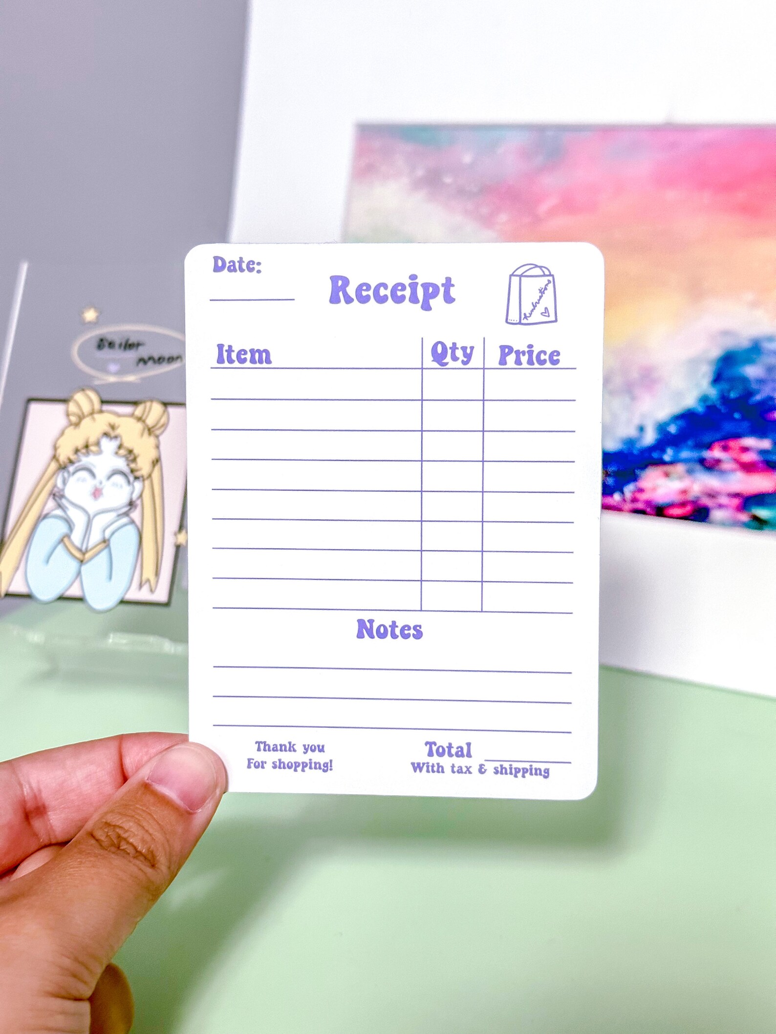 Receipt for Small Business 3x4 Inch | DIGITAL DOWNLOAD | Small Business ...