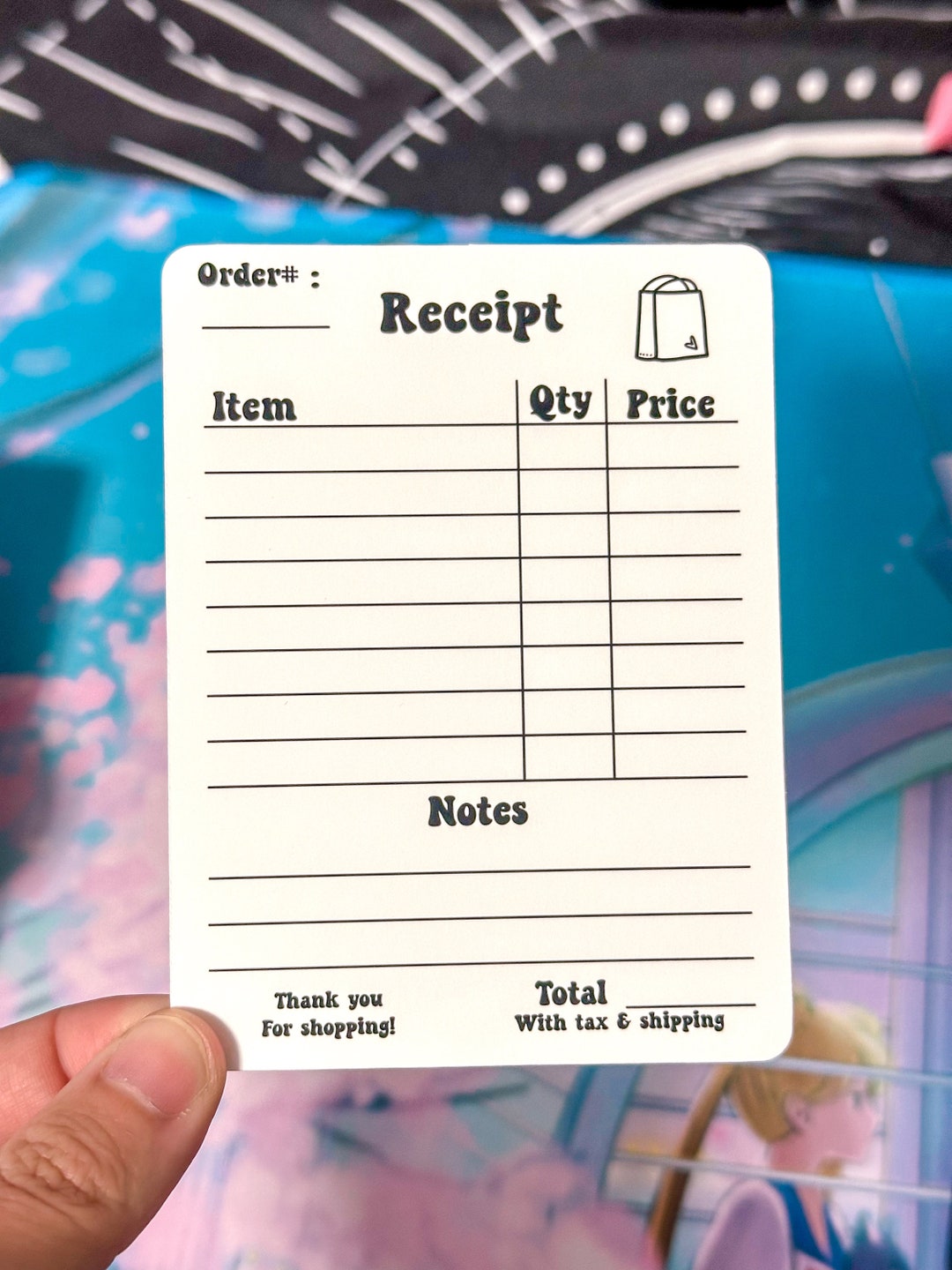 Black and White Receipt for Small Business Cute Small Business ...