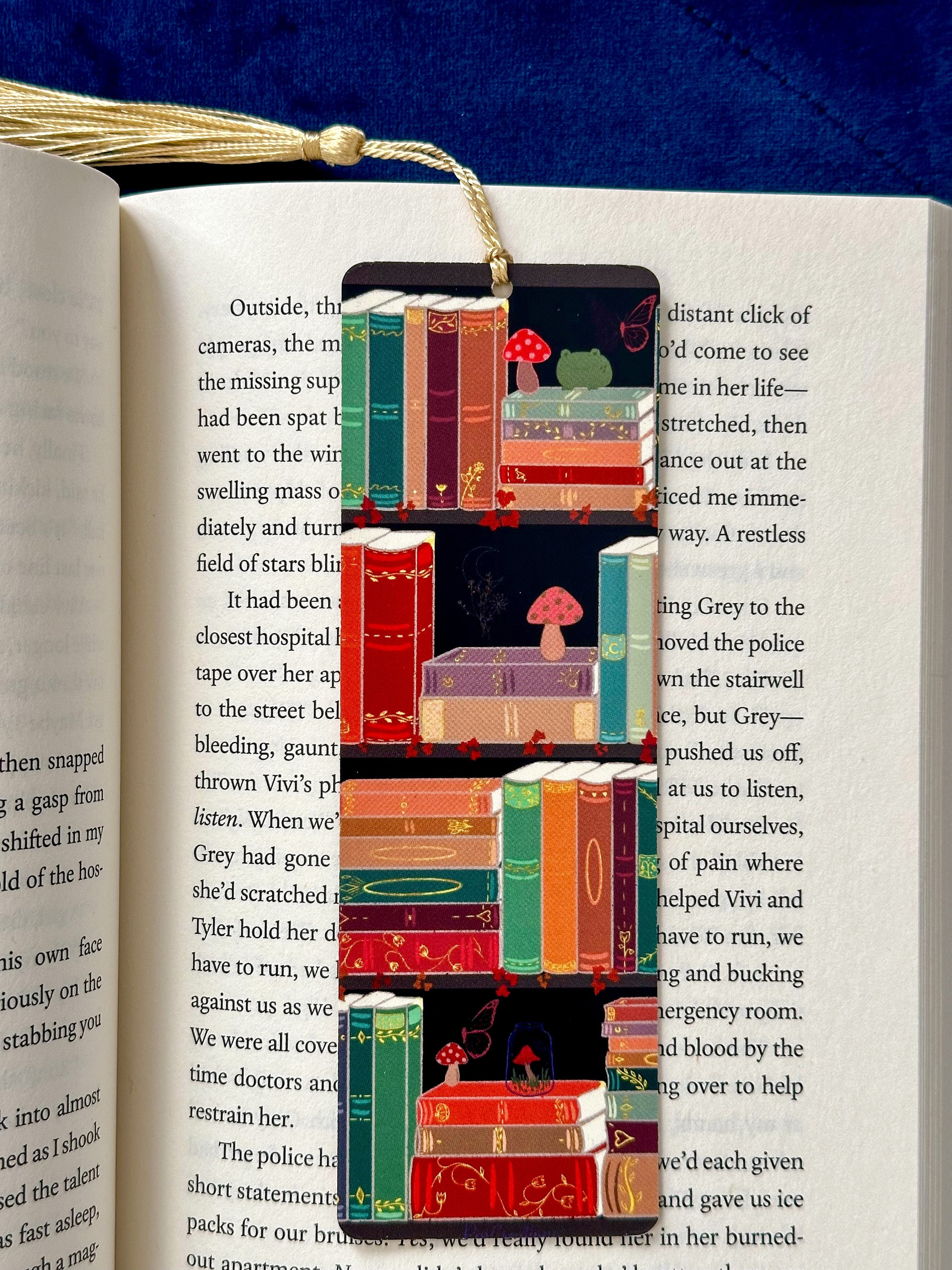 Cottagecore Bookshelf Bookmark Book Accessories - Etsy
