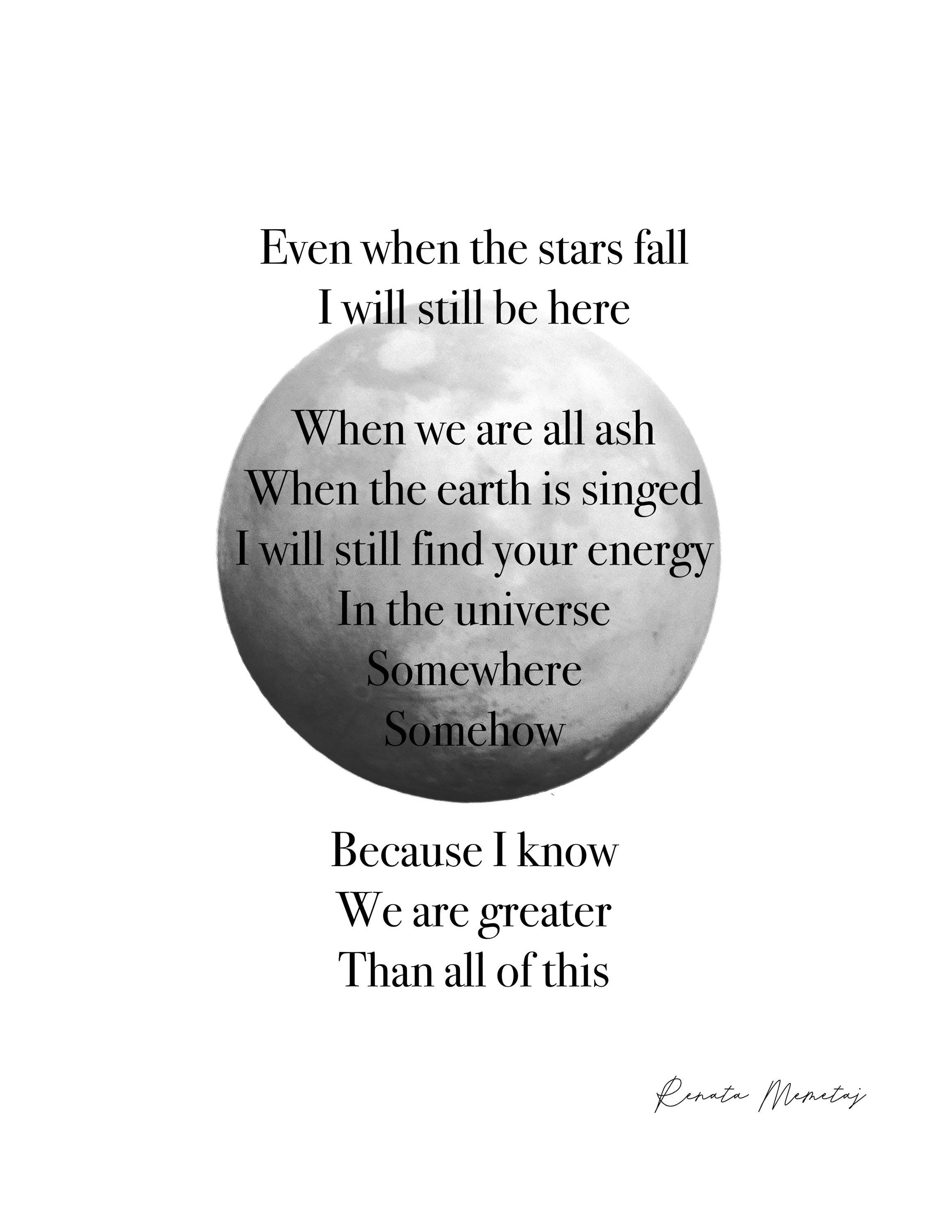 Starfall Poem Print, Poetry and Prose Print, Poetry Print, Poem Print ...