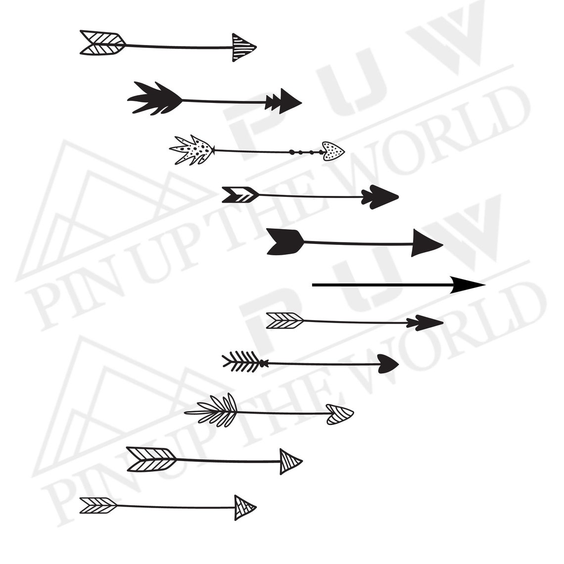 Arrow Svg Bundle, Arrow Clipart, Crossed Arrows Svg, Arrow Circle Svg ...