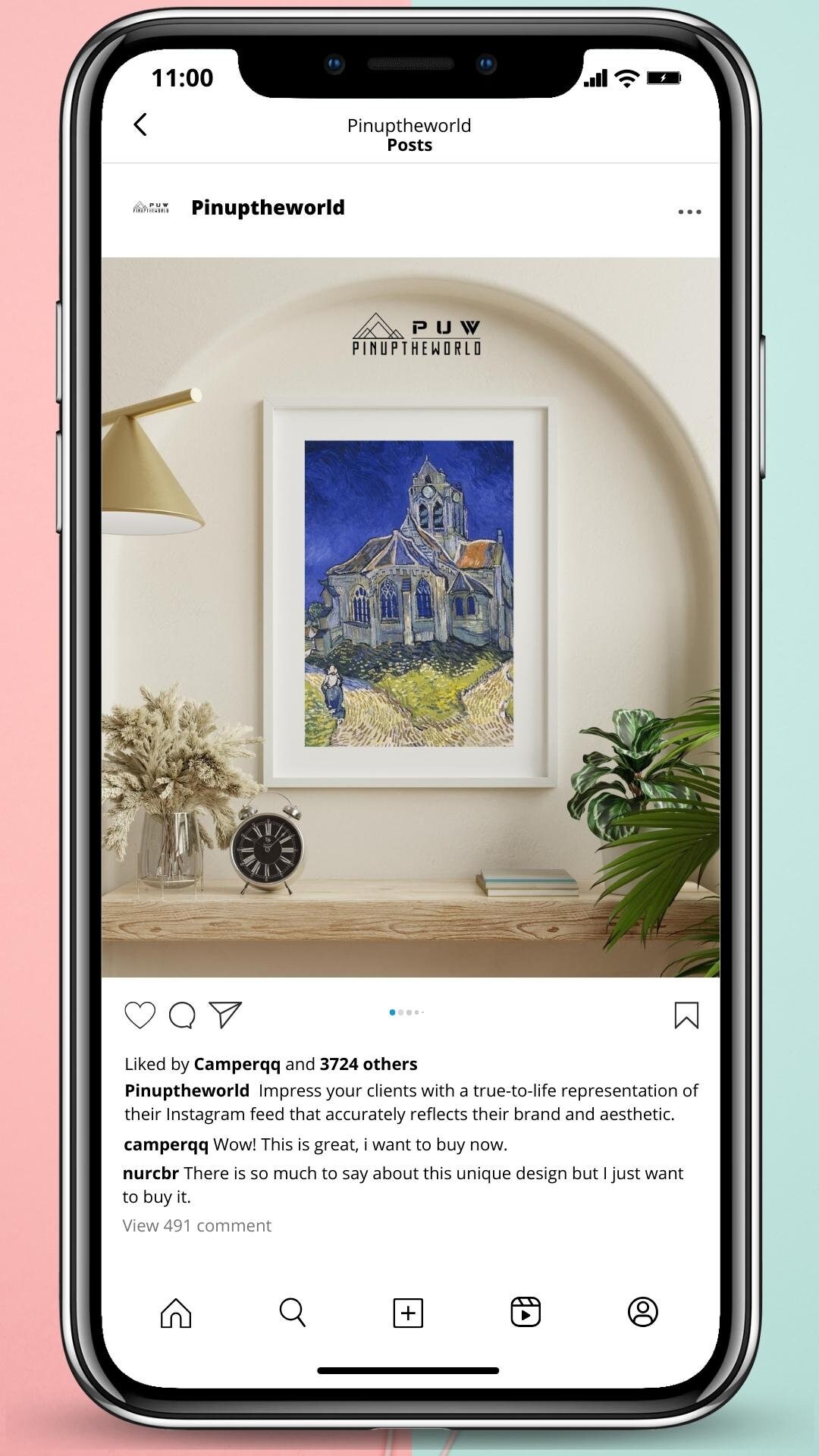 Instagram Mockup Templates for Stunning Profile Designs, Editable Canva ...