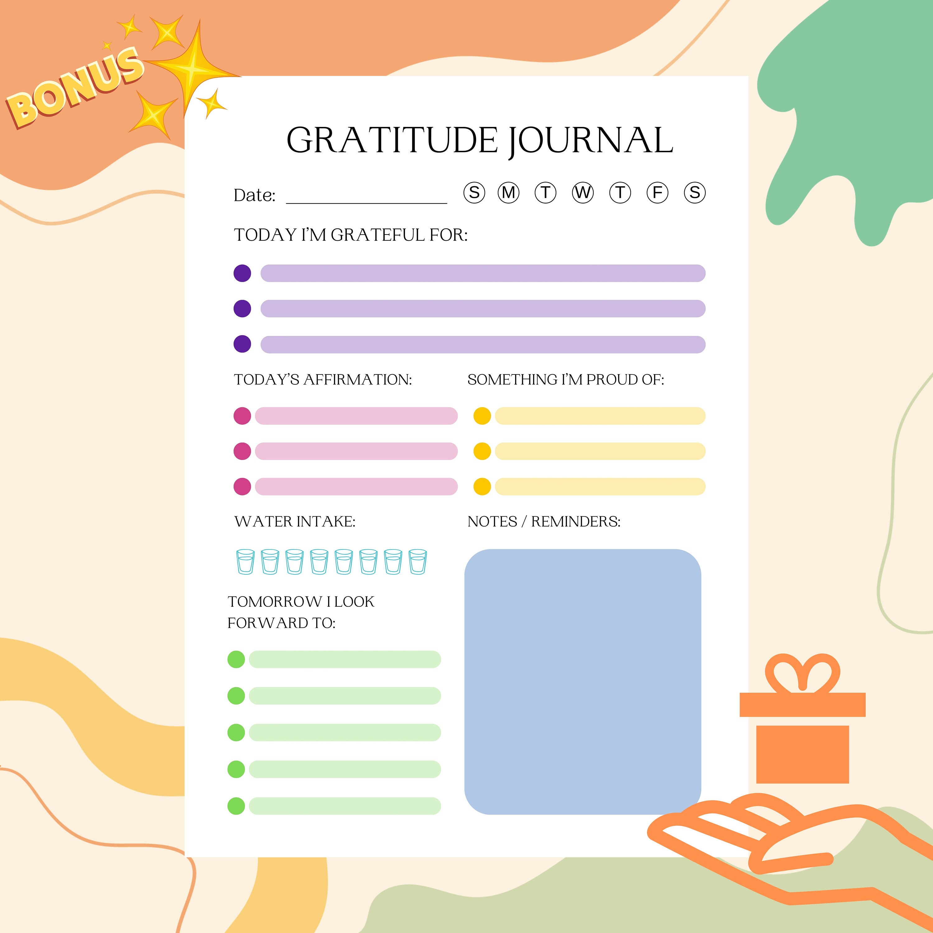 Printable 2024 Planner, 2024 Personal Planner, Gratitude Journal ...