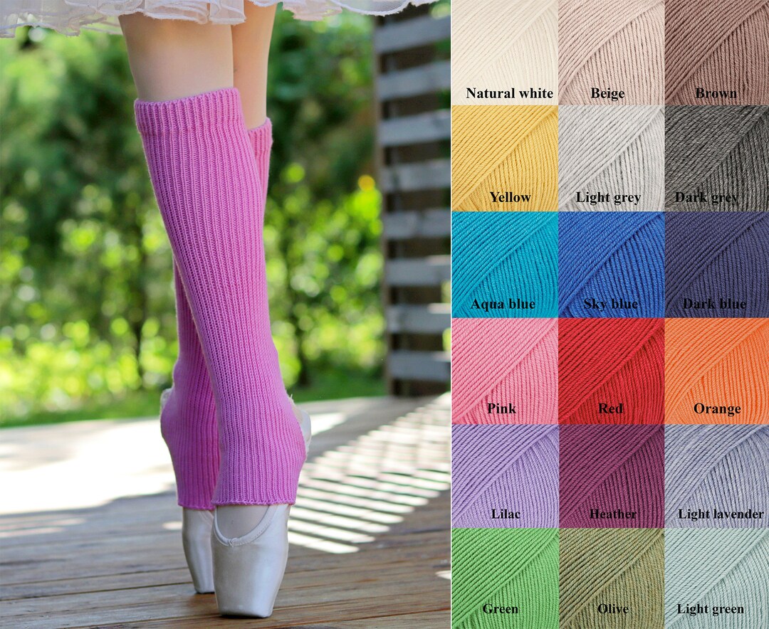 Ballet or Yoga Leg Warmers - 6-17 Years - 100% MERINO WOOL Ballerina ...