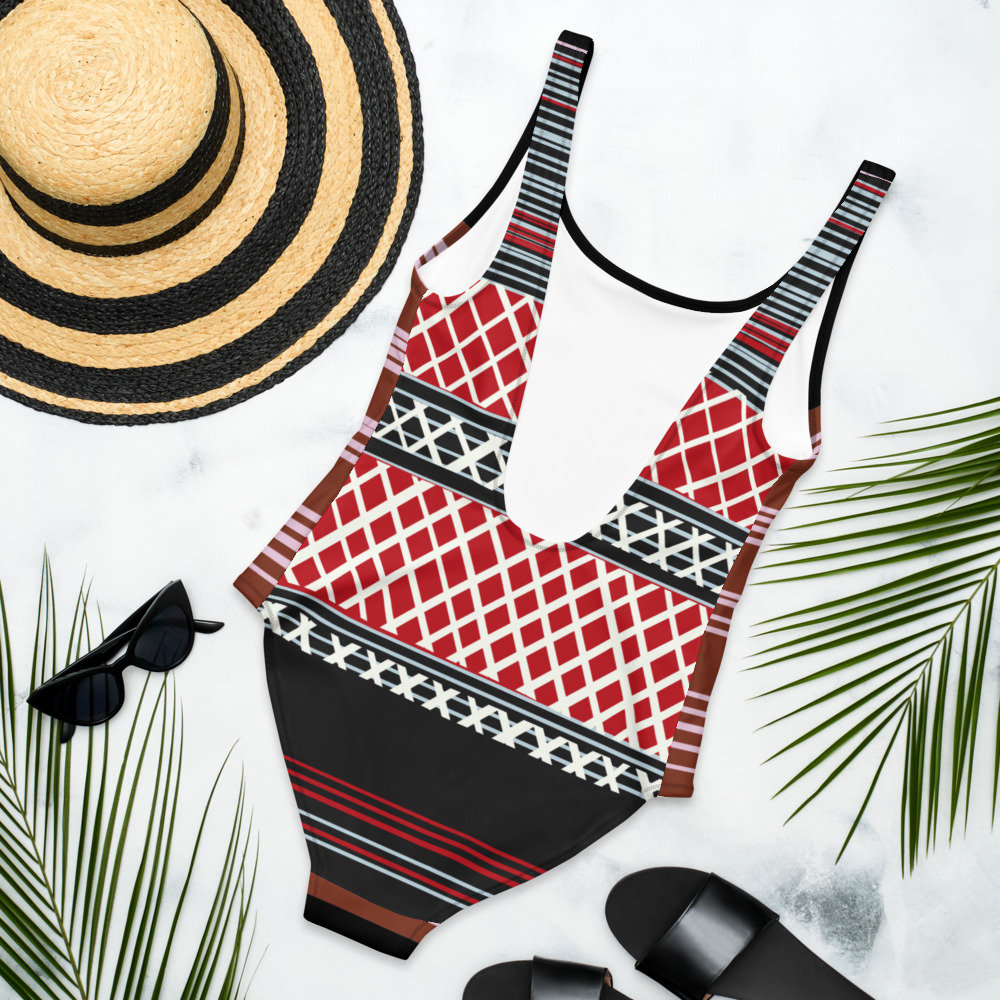 Myanmar Design One-piece Swimsuit - Etsy