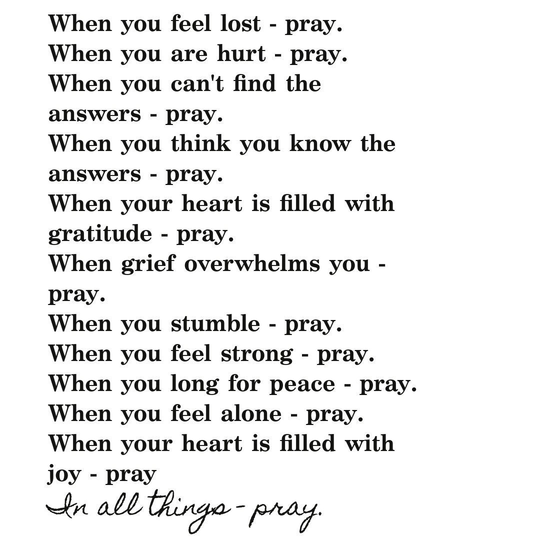 In All Things, Pray - Etsy
