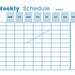 Printable Weekly Schedule Undated Weekly Planner Instant Download PDF ...
