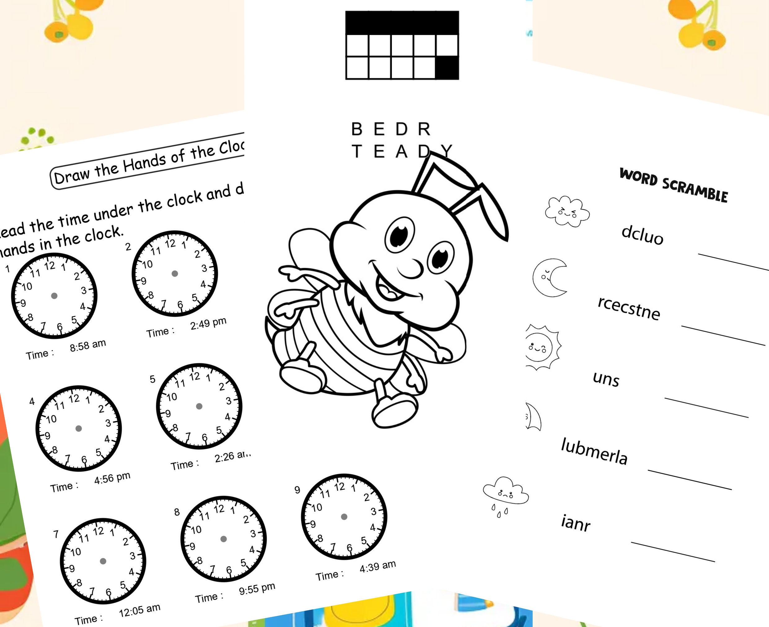 Over 500 Printable Activity Pages Ages 5 to 8 Activity Book for Prek ...