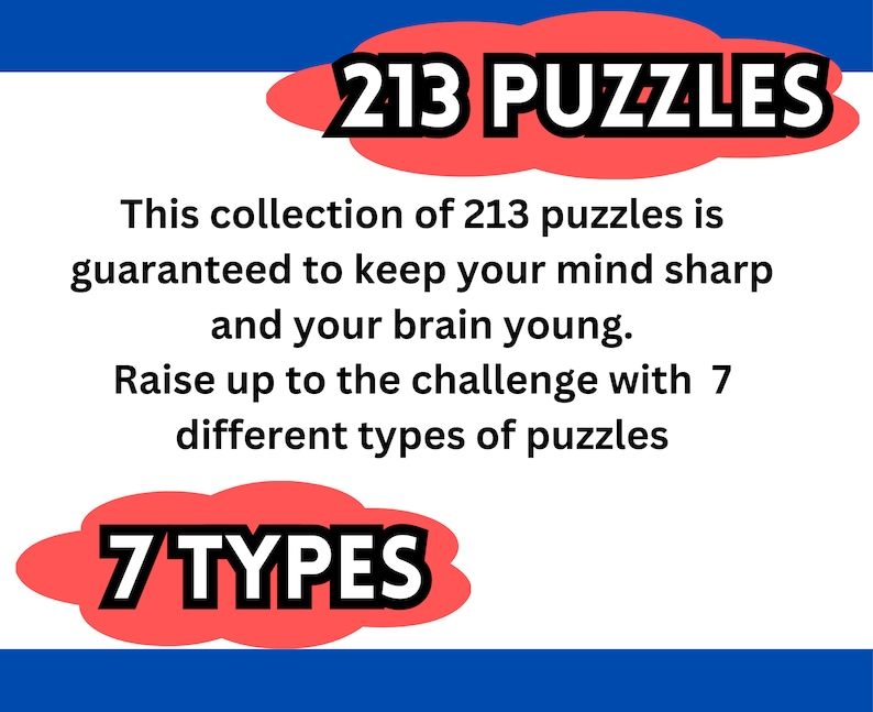Activity Book for Adults - 213 Logic Games - 7 Different Types of ...