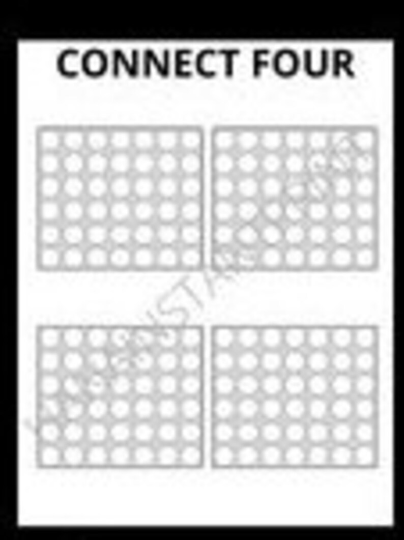 4 Printable Games - Dots and Boxes, Connect Four, Tic Tac Toe, Hangman ...
