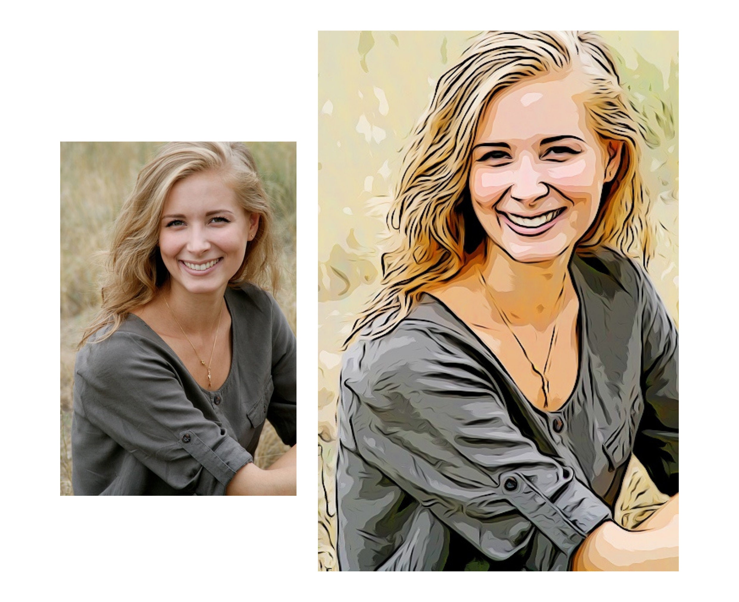 Cartoon Portrait Photo to Cartoon Couple Portrait Custom - Etsy