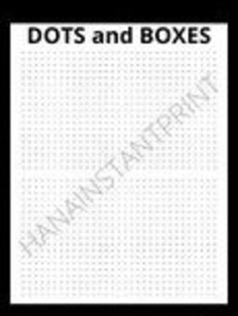 4 Printable Games - Dots and Boxes, Connect Four, Tic Tac Toe, Hangman ...