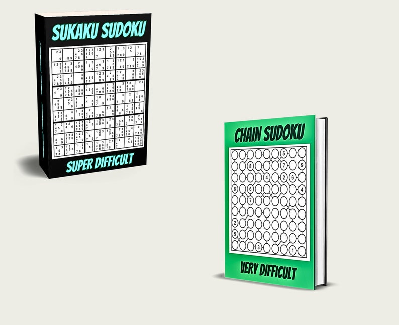 300 Sudoku Puzzles - 6 Variations - Super Difficult Level - Adult Challenging Games - Instant ...