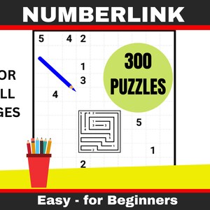 300 Number Link Puzzles - for All Ages - Logic Puzzle Games for ...