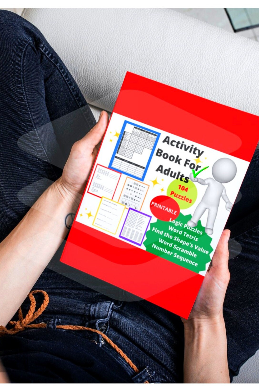 Activity Book for Adults 104 Challenging Puzzles Word and Number Games ...