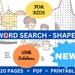 120 Word Search Puzzles SHAPE Word Search Ages 8 to 12 Printable ...