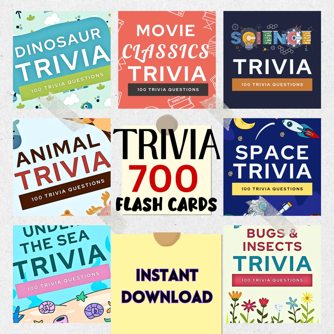 700 Trivia Quiz - Elementary Science - Trivia Game - Party Game ...