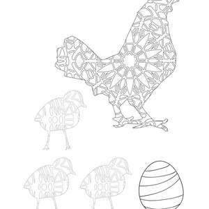 58 Printable Rabbit and Egg Mandala Coloring Pages for Easter, Kid and ...