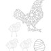 58 Printable Rabbit and Egg Mandala Coloring Pages for Easter, Kid and ...