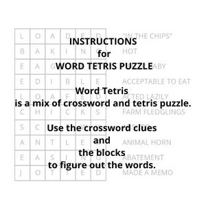 30 Logic Puzzles - Word Tetris - Crossword and Tetris Puzzle ...