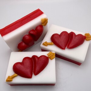 Red Valentine's Day Heart Soap Bar - Etsy