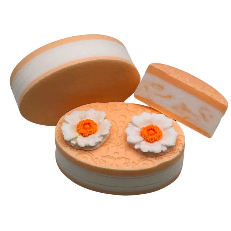 Orange Creamsicle Flower Soap By Signature Essential Handmade Etsy