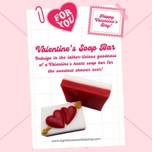 Red Valentine's Day Heart Soap Bar - Etsy