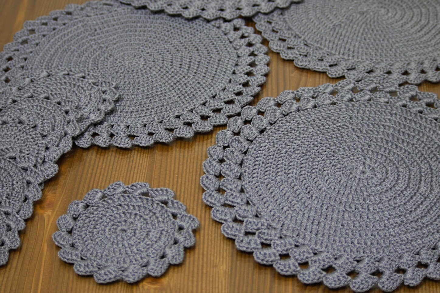 Supla, Crochet Home Decoration , Dinner Plate Mat Set, Kitchen ...