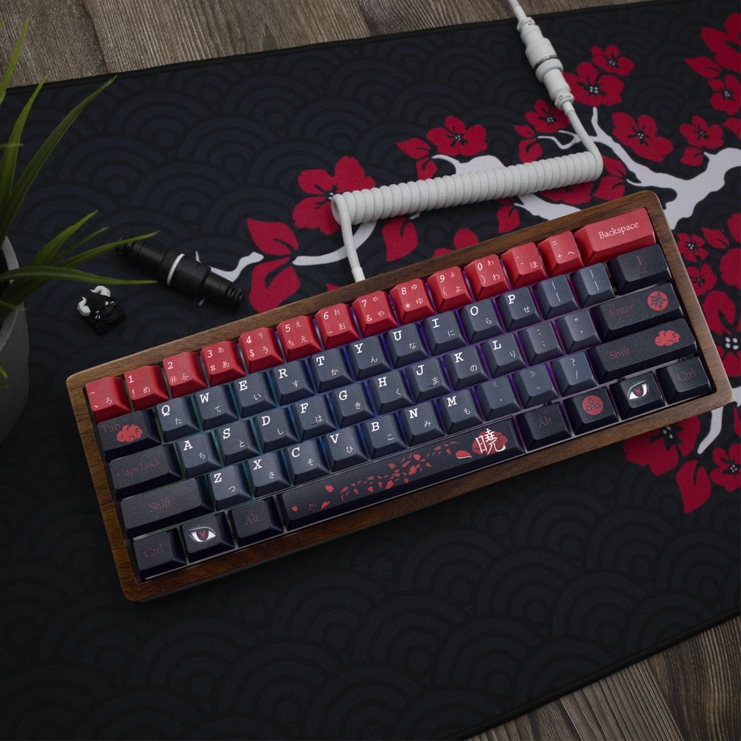 135keys Ninja Theme Keycaps Set,japanese Keycap Set,cherry Profile ...