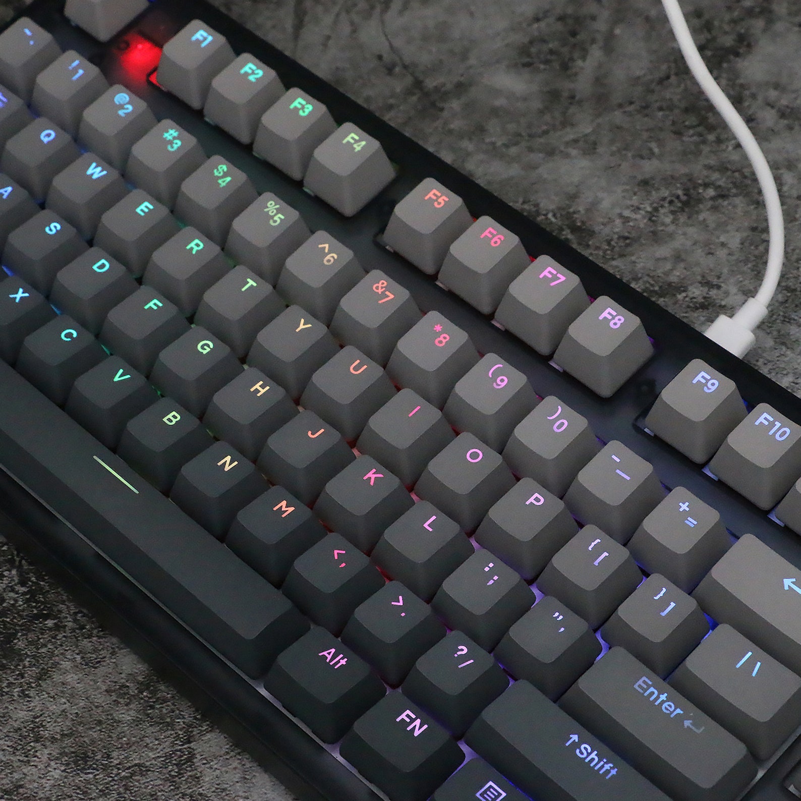 Black Gray Gradient Theme Keycaps Set Top / Side Print - Etsy