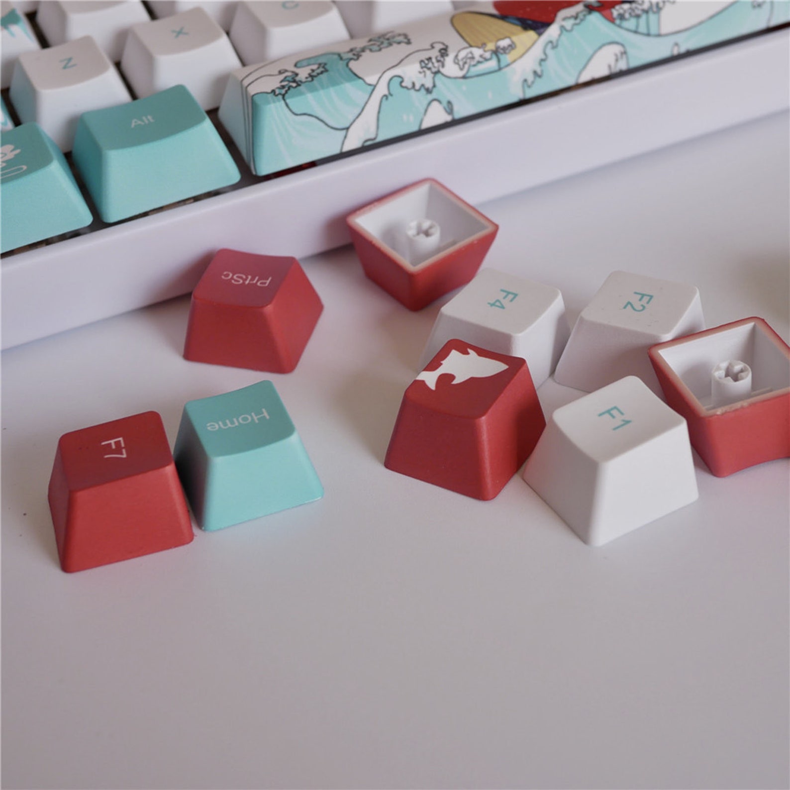 108PCS Waves Whale Theme Keycaps Set Custom Keycaps Set - Etsy