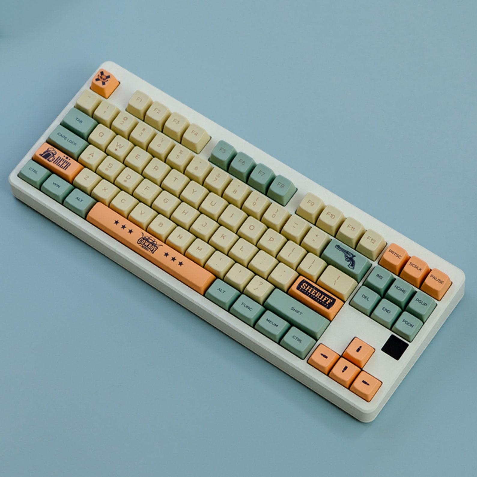 134PCS Cowboy Theme Keycaps Set Mechanical Keyboard Keycap - Etsy