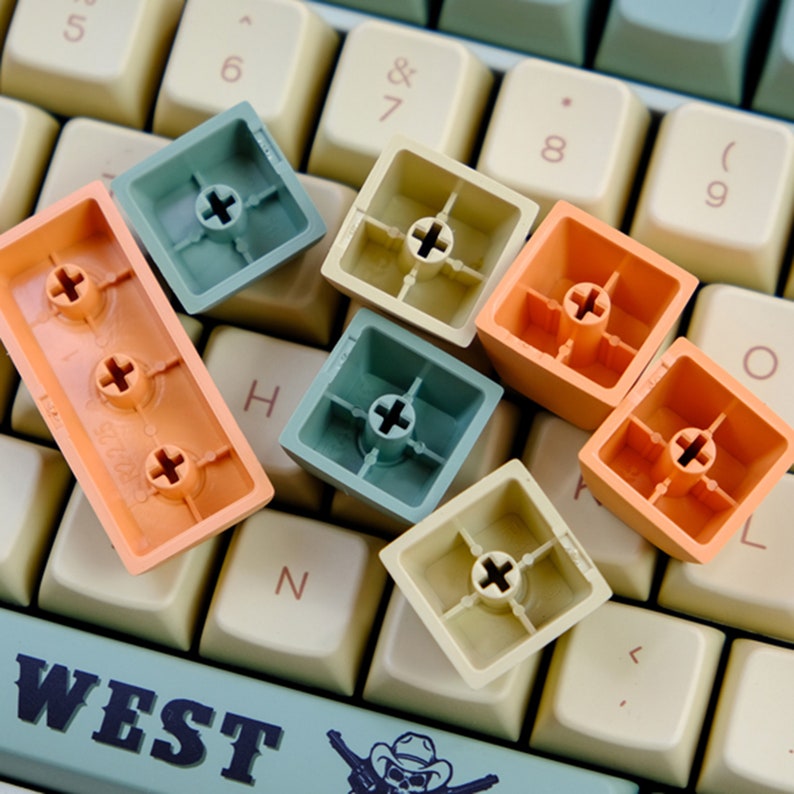 134PCS Cowboy Theme Keycaps Set Mechanical Keyboard Keycap - Etsy
