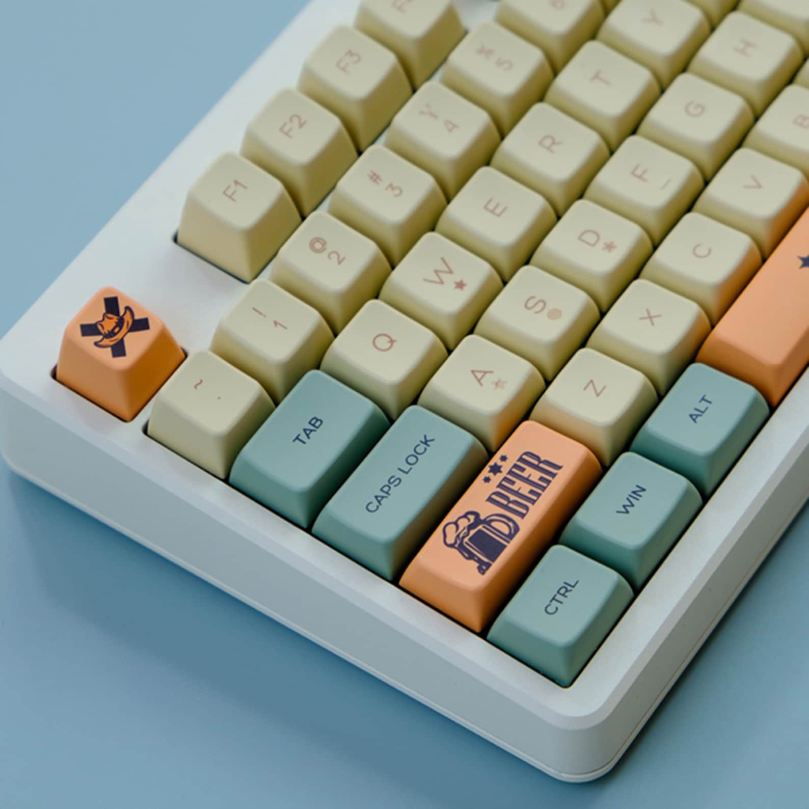 134PCS Cowboy Theme Keycaps Set Mechanical Keyboard Keycap - Etsy