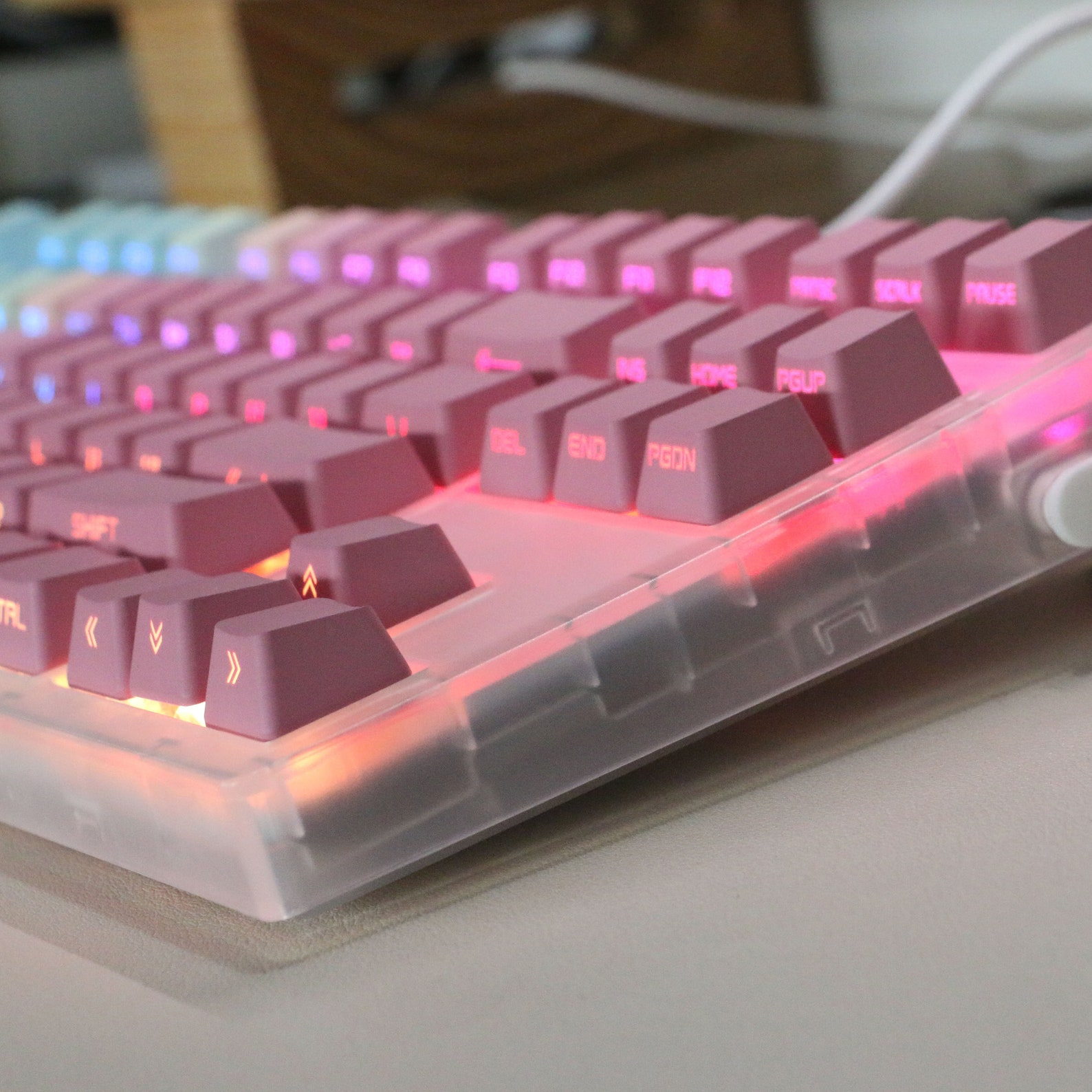 Rainbow Gradient Theme Keycaps Set Top/side Print Keycaps - Etsy