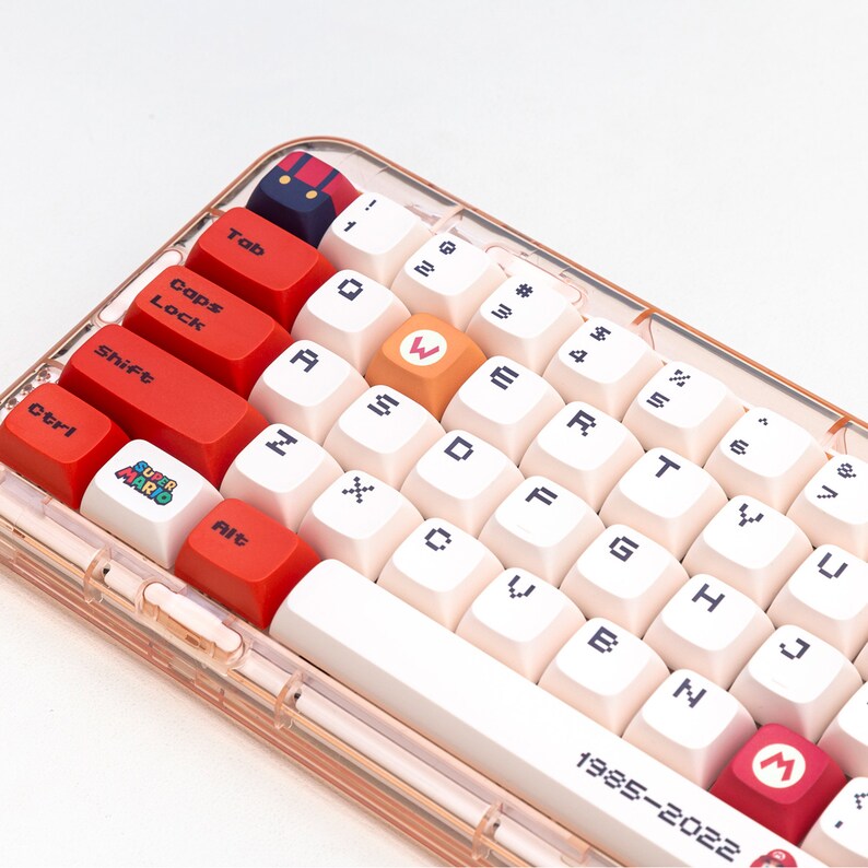 144PCS Super Mario Theme Keycaps Set Mechanical Keyboard - Etsy