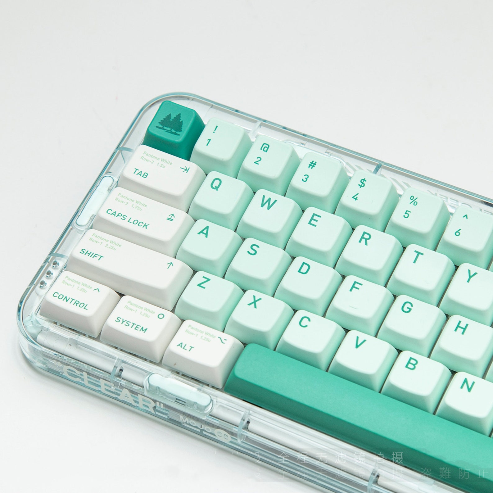 135PCS Forest Theme Keycaps Set Mint Green Keycaps Set PBT - Etsy