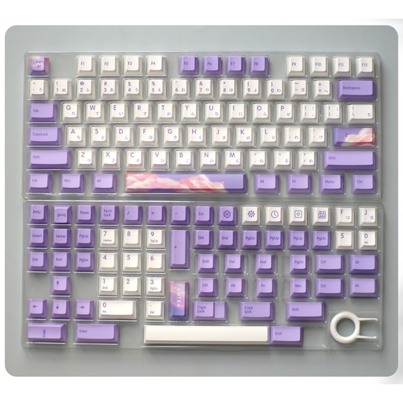 139PCS Sweet Dream Theme Keycaps Set Purple Keycap Set - Etsy