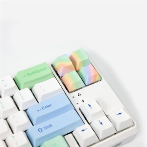 Rainbow Theme Keycaps Set, Cute Keycap Set, Mechanical Keyboard Keycap ...