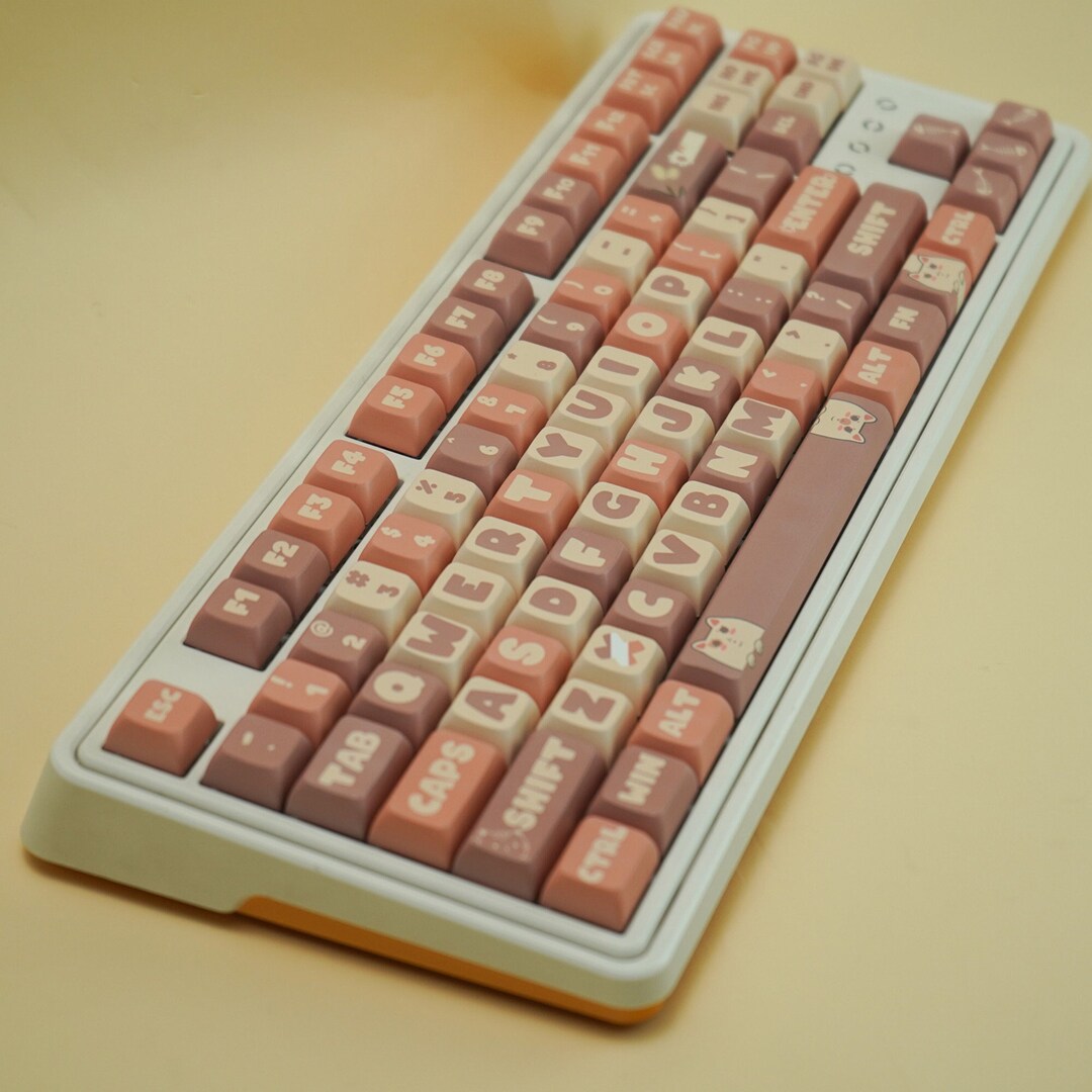 127keys Calico Cat Theme Keycap Set,cute Keycap,xda Keycap,pbt Keycap ...