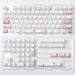 126PCS Pink Keycaps Set, Kawaii Keycap Set, Mechanical Keyboard Keycaps ...