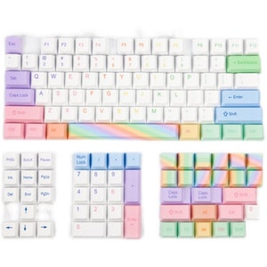 Rainbow Theme Keycaps Set, Cute Keycap Set, Mechanical Keyboard Keycap ...